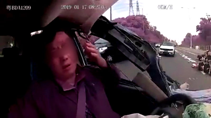 Dash-cam Captures Ride-Sharing Driver Falling Asleep at the Wheel ...